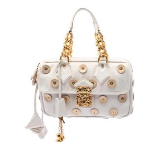 Louis Vuitton Pre-owned Polka Dots Panama Tinkerbell Bag - - Pre-owned - Damen - Wei&szlig; - ONE SIZE