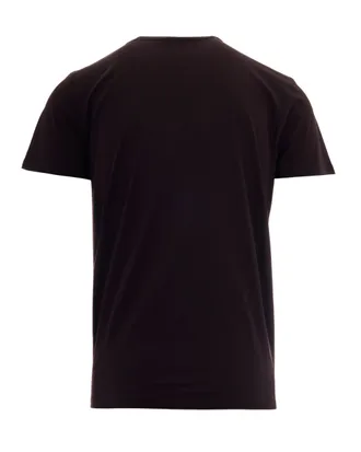 Lacoste Mens T-Shirt Pima Dark Brown Cotton T-Shirts And Polos
