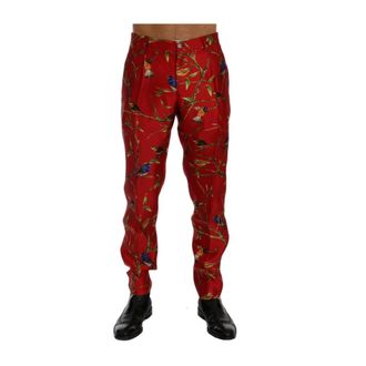 Dolce & Gabbana Elegante formelle Hose - - Trousers - Herren - Rot - XS