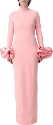 Solace London Femme, Robes, Rose, Taille: 34 FR Elegant Long Sleeve Evening Dress