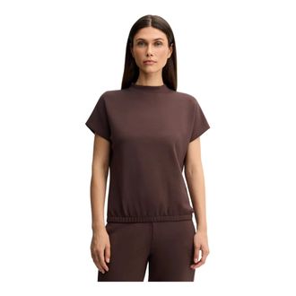 Joop Hauts style sportif avec broderie logo - Femme - Tops - Brun - Taille: 44 FR