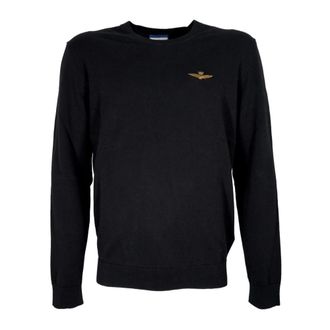 Aeronautica Crew-neck Knit Ma1611Ul00506 - - Knitwear - Herren - Schwarzk - XL
