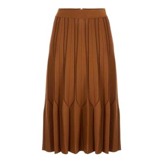 Elisabetta Franchi Origami-Strickrock - - Skirts - Damen - Braun - L