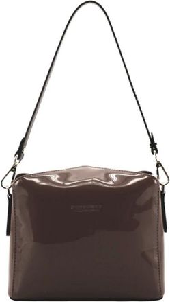 Pourchet Femme, Sacs, Brun, Taille: ONE Size Cassetta Vernis Sac &Eacute;paule