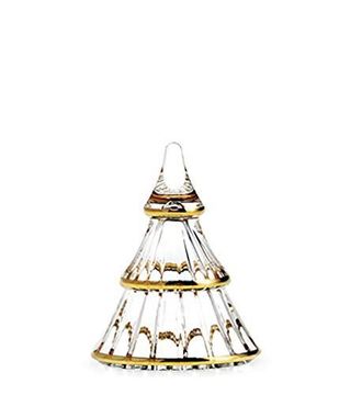 Holmegaard Weihnachtsbaum klein M&auml;rchen Dekoration Handgepresstes bemaltes Glas