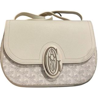 Goyard White Canvas & Chevroches Calfskin Yellow Tavenay Suede