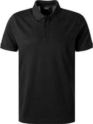Ragman Herren Polo-Shirt schwarz Baumwoll-Piqué