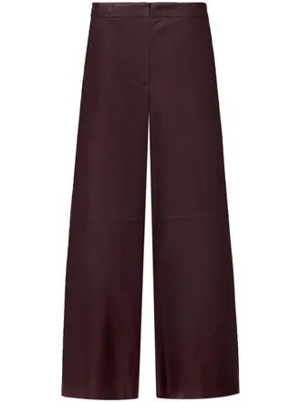 Fabiana Filippi Hose aus Leder - Rot