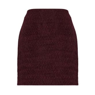Rotate Ro Boucle Mini Rock - - Skirts - Damen - Rot - S