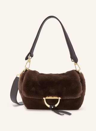 Abro Abro Handtasche Temi Small Aus Kunstfell braun