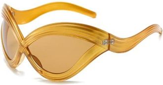 Generic Lunettes de soleil rétro oeil de chat surdimensionnées pour femmes, lunettes de soleil tendance Hip Hop pour hommes, punk, lunettes de soleil UV400, T