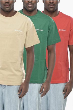 Palm Angels Set of 3 Cotton Crew Neck T-Shirts size Xxl