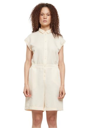 Urban Classics Damen Trainingsanzug Ladies Viscose Twill Jumpsuit, Twill Jumpsuit für Frauen, mit Gürtel, erhältlich in verschiedenen Farben, Größen XS-5XL