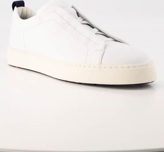 Lloyd Herren Slip Ons weiß Glattleder