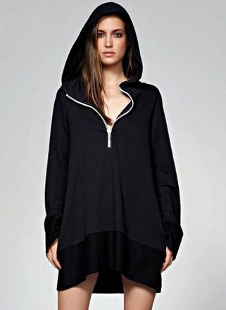 Ilay Lit Longsweatshirt Amy Hoodiekleid mit Zipper