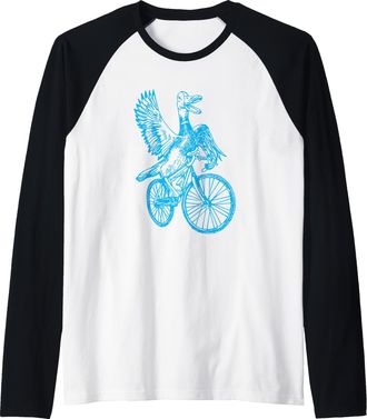 Seembo Duck Cycling Fahrrad Lustig Bird Biking Biker Ride Bike Raglan
