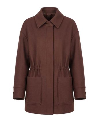 Patrizia Pepe Manteau Au Genou - Marron