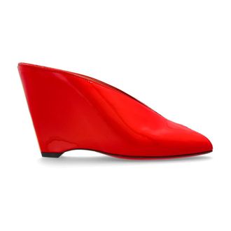 Ferragamo Alicia 95 Peep Wedge - - Shoes - Damen - Rot - 38 1/2 EU