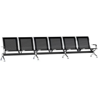Clp Banc dattente 6 places Airport Noir