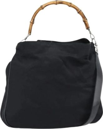 Gucci Sac &agrave; main en nylon Pre-owned - Femme - Pre-owned - Noir - Taille: ONE Size