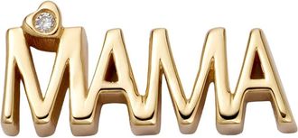 Loquet London pendentif Mama en or 18ct pavé de diamants