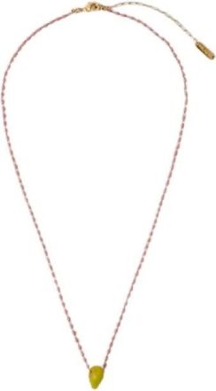 Malababa Femme, Accessoires, Rose, Taille: ONE Size Collier Court &agrave; Perles