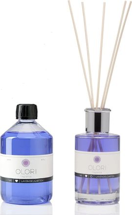 Olori Duft&ouml;l Lavendel Kombi I Diffuser mit St&auml;bchen I Raumduft mit &auml;therischen &Ouml;len I blumig I 200 ml + 500 ml