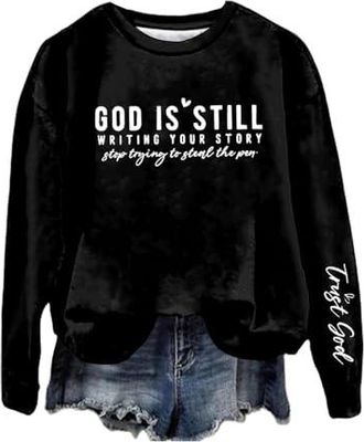 Generic Sweats &agrave; capuche pour femmes dhiver et dautomne 2025 avec lettre graphique, coupe ample, col rond, esth&eacute;tique, sweat &agrave; capuche tendance, personnalis&eacute;,