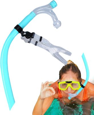 Generico Schnorchel zum Schwimmen: Silikonkonstruktion f&uuml;r PC, 42,6 cm, Schnorcheln, kleines Schwimmen, Halterung und Kopfgurt, f&uuml;r Erwachsene, M&auml;nner, Frauen