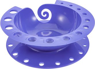 Supvox Mehrzweck Häkelgarnschale aus Langlebigem Material Garnhalter und Strickwerkzeug Organizer In Blau Aufbewahrungsschale für Wolle und Häkelnadeln