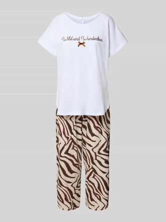 Louis & Louisa Pyjama mit Stitching Modell Wild und Wunderbar