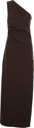 P.A.R.O.S.H. P.a.r.o.s.h., Femme, Robes, Brun, Taille: 40 FR Cady Stretch Long One Sleeve Dress