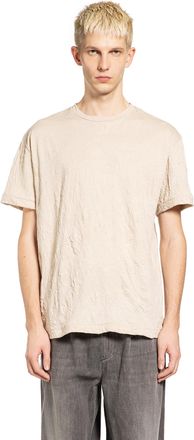 Giorgio Brato Crinkled Cotton Nylon Jersey T-Shirt