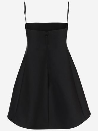 Balenciaga Womens Dress Wool And Silk Black