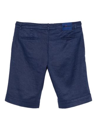 Kiton Mens Button-Fastening Linen-Blend Shorts Ss25 W
