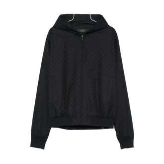 Gucci GG Baumwoll-Canvas Rei&szlig;verschlussjacke - - Jackets - Herren - Blau - S