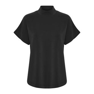 MY ESSENTIAL WARDROBE Schwarze Kragenbluse - Eleganter Stil - - Tops - Damen - Schwarzk - S