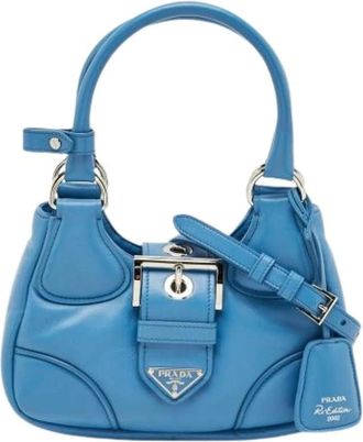 Prada Sac &agrave; main vintage en cuir Pre-owned - Femme - Pre-owned - Bleu - Taille: ONE Size