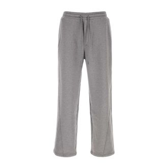 Dolce & Gabbana Pantalon de jogging en coton - Homme - Pantalons - Gris - Taille: M