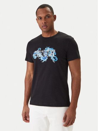 Versace Jeans Couture T-Shirt 80GAHE02 CJ00E Schwarz Regular Fit