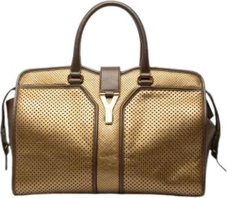 Saint Laurent Pre-owned Cabas Chyc - Femme - Pre-owned - Jaune - Taille: ONE Size