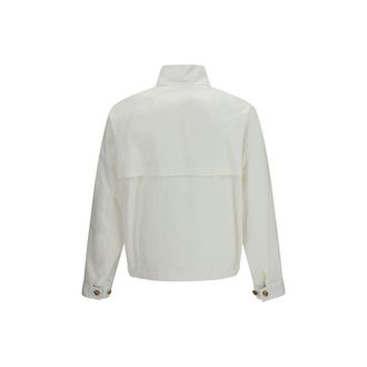 Brunello Cucinelli Mens White Cotton Full-Length Jacket Clothing