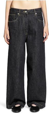 STUDIO NICHOLSON Femme, Jeans, Noir, Taille: 36 FR Neive Curved Leg Pant