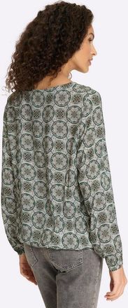 Heine Klassische Bluse Druck-Bluse Langarm