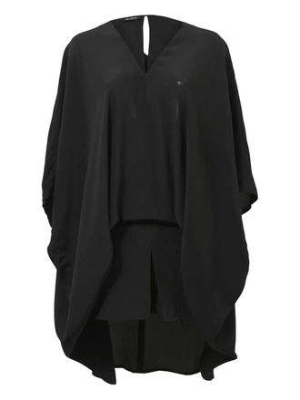 Neil Barrett robe courte &agrave; ouverture goutte deau - Noir