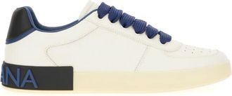 Dolce & Gabbana Homme, Chaussures, Blanc, Taille: 43 1/2 EU Baskets Portofino