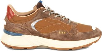 Stokton baskets Reverse à empiècements - Marron