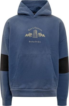 Willy Chavarria Homme, Sweatshirts et sweats &agrave; capuche, Bleu, Taille: L Cotton Sweat &agrave; capuche
