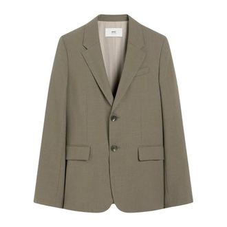 Ami Homme, Costumes, Vert, Taille: L Blazer en m&eacute;lange de laine