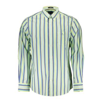 GANT Homme, Chemises, Vert, Taille: M Chemise Jaune Manches Longues